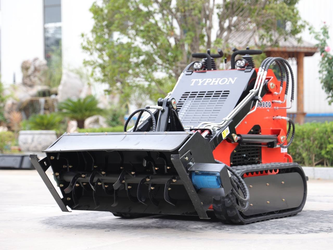 Skid Steer Loader Rotary Plow Tiller Attachment - SkidSteer.0nline